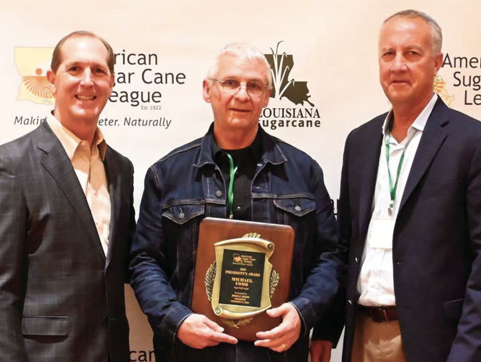 LaSuCa GM Mike Comb presented with American Sugar Cane League’s highest ...