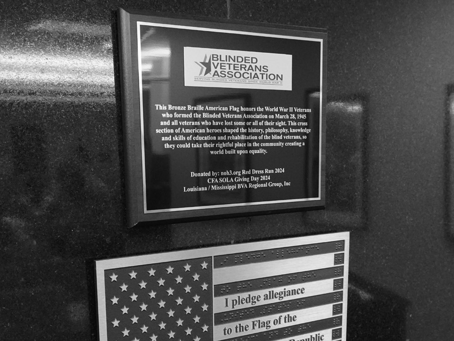 State Library introduces braille flag displays